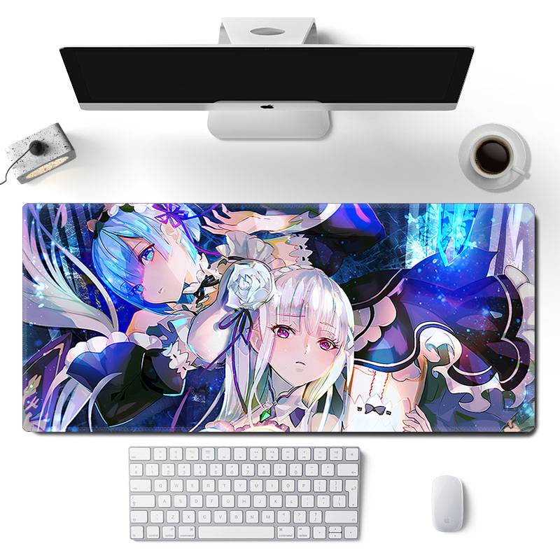 Re:Life in a different world from zero Gaming Mouse Pad Rem Ram Emilia ...