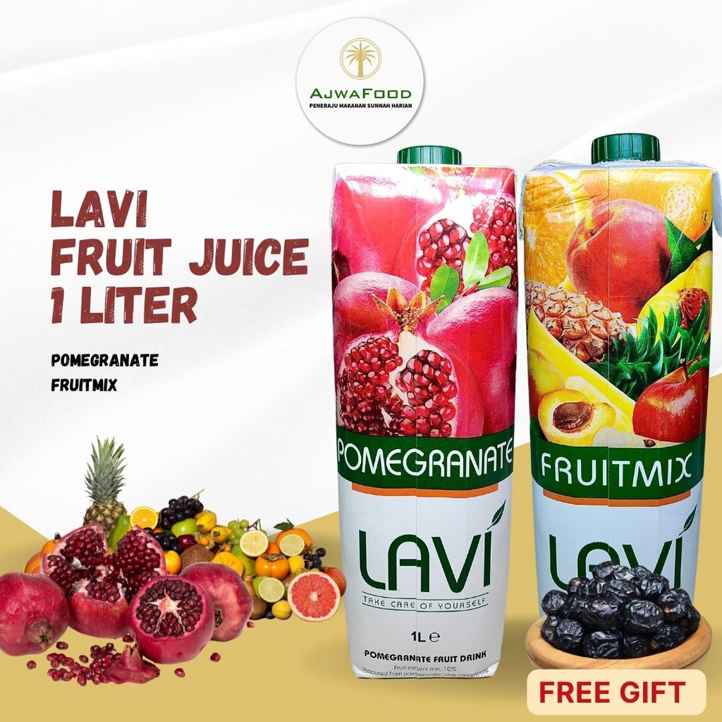 Lavi Fruit Juice (Pomegranate/Mix Fruit) 1L | Shopee Malaysia