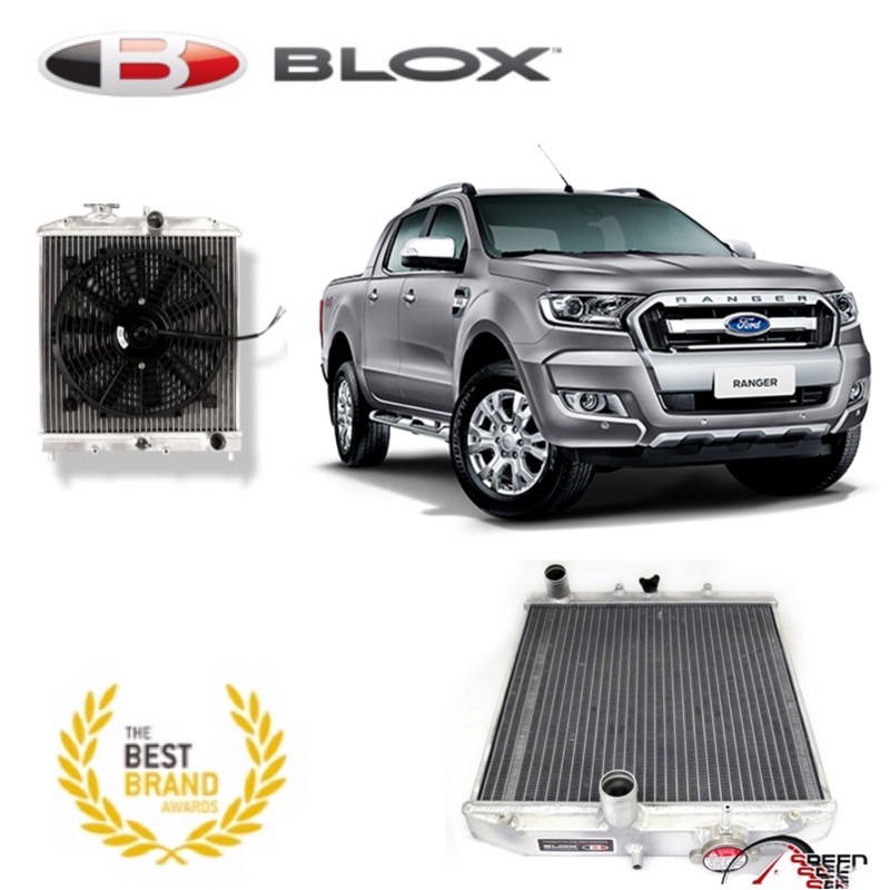 Blox Engineering Forged Aluminium Radiator Double Layer for Ford Ranger ...
