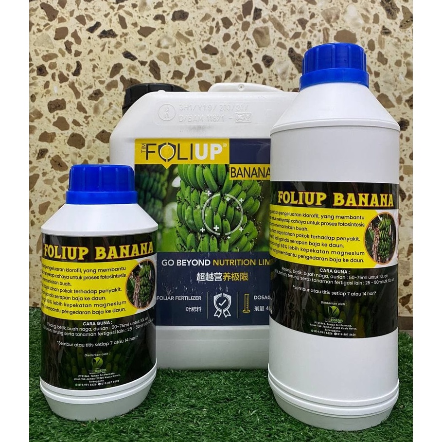 Baja Foliar TIM FOLIUP Banana (98% Magnesium Hydroxide) Repack 500ml ...