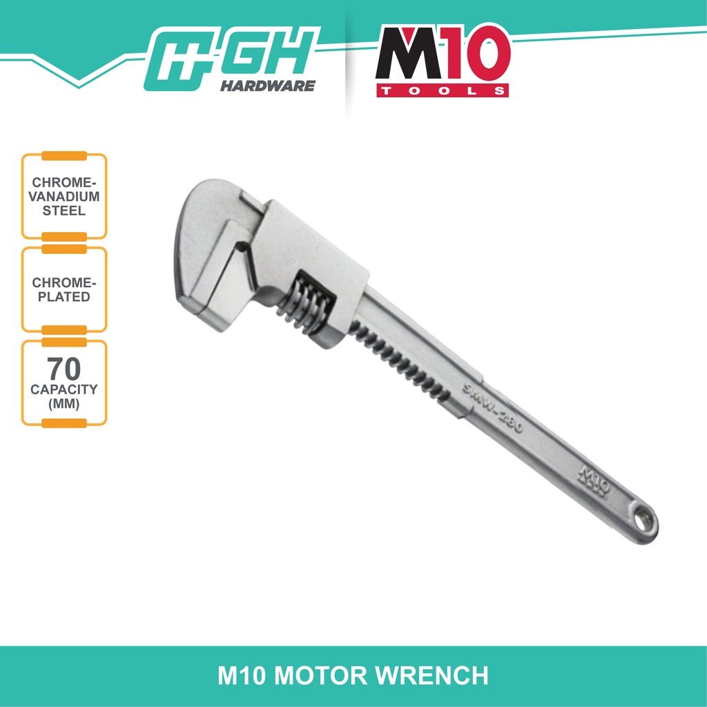 [ GH HARDWARE ] M10 Motor Wrench – Max Capacity: 70mm - (SMW-280 ...