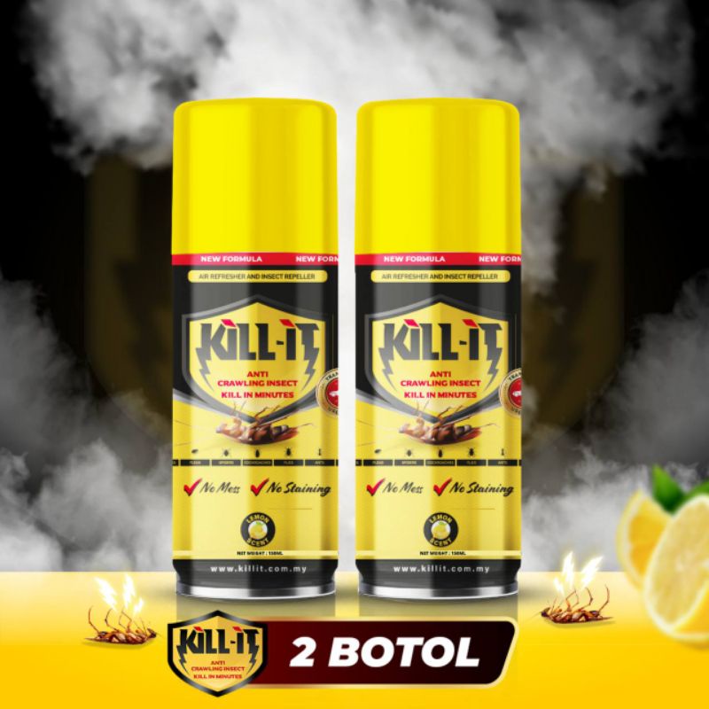 KILL IT SPRAY LIPAS - 2 BOTTLE ( LEMON 🍋 FLAVOUR ) + FREE GIFT 🎁 ...