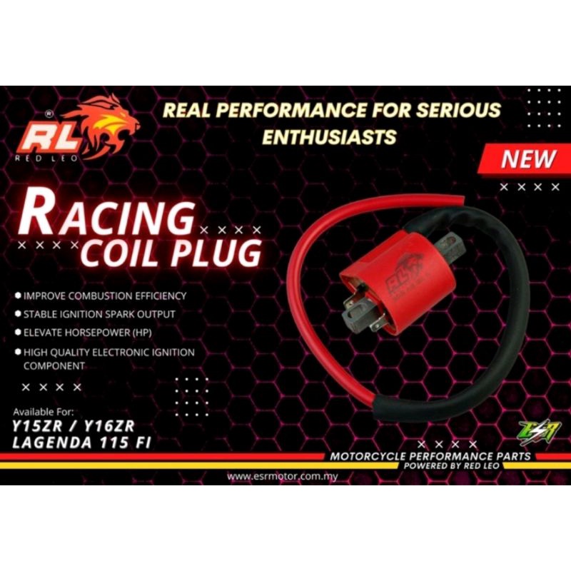 Racing Plug Coil YAMAHA honda LC Y15 RS150 redleo 100% original Esr | Shopee Malaysia