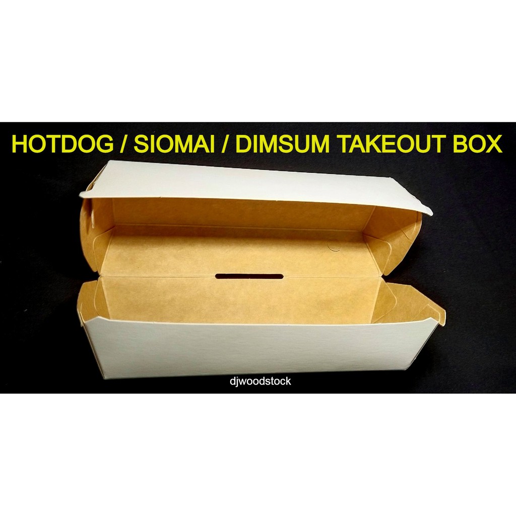HOTDOG, SIOMAI, DIMSUM TAKEOUT BOX, 20pcs per pack | Shopee Malaysia