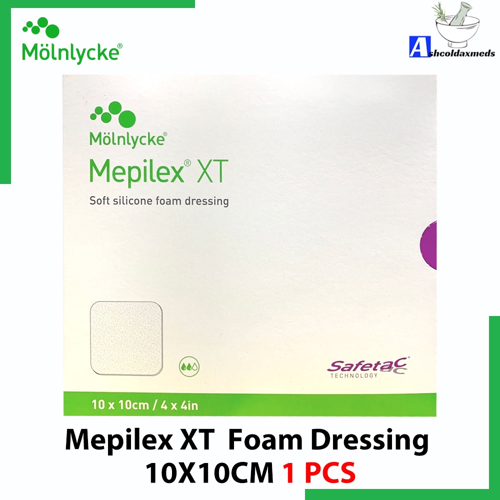 Molnlycke Mepilex XT Foam Dressing with Safetac 10X10CM 1 PCS | Shopee ...