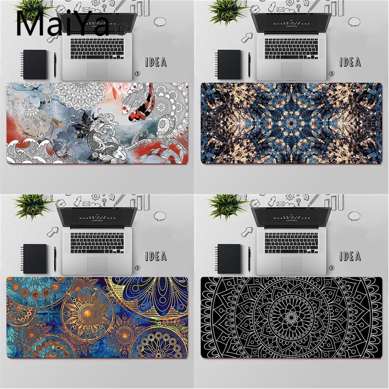 Beautiful mandala art unique desktop pad gaming mousepad free shipping ...