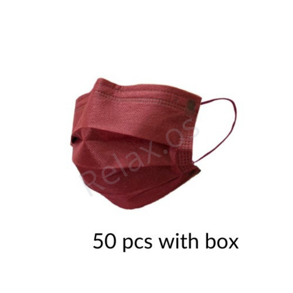 50pcs Full Black colour 3ply kf94 Face mask Non Medical Disposable Mask ...