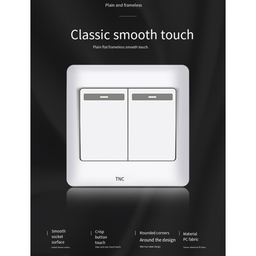 TNC Family White / Sliver Series Switches AM 9 Series | Shopee Malaysia