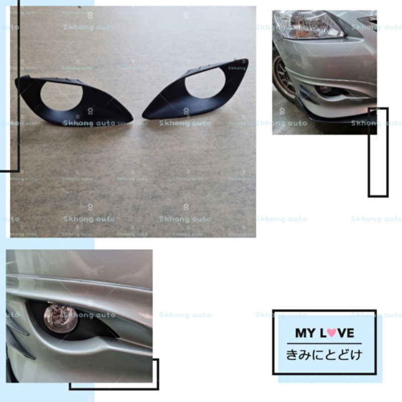 Toyota VIOS ncp93 2008-2013 front bumper fog lamp cover fog Light sport light cover 2008 2009 ...