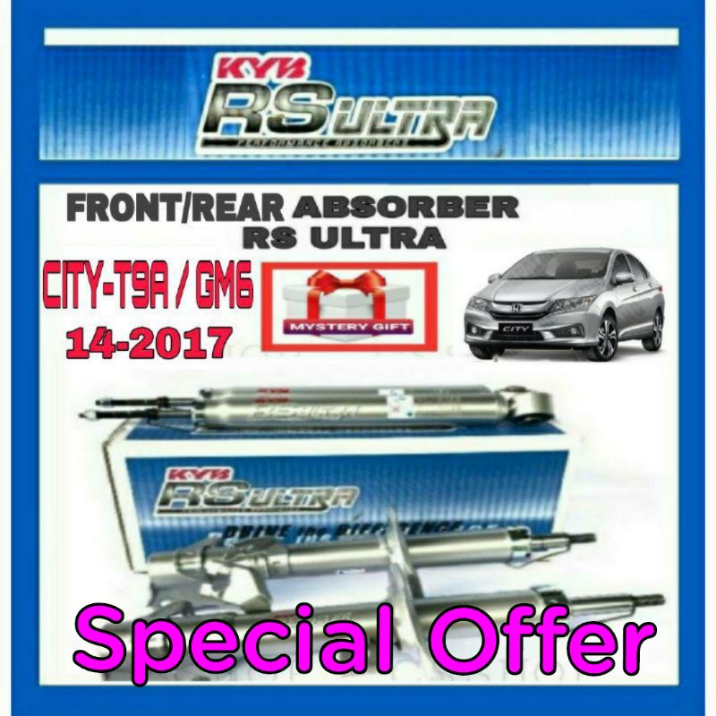 Kayaba Absorber RS Ultra Heavy Duty & Excel-G Honda City T9A & Jazz T5A GK Front & Rear | Shopee ...