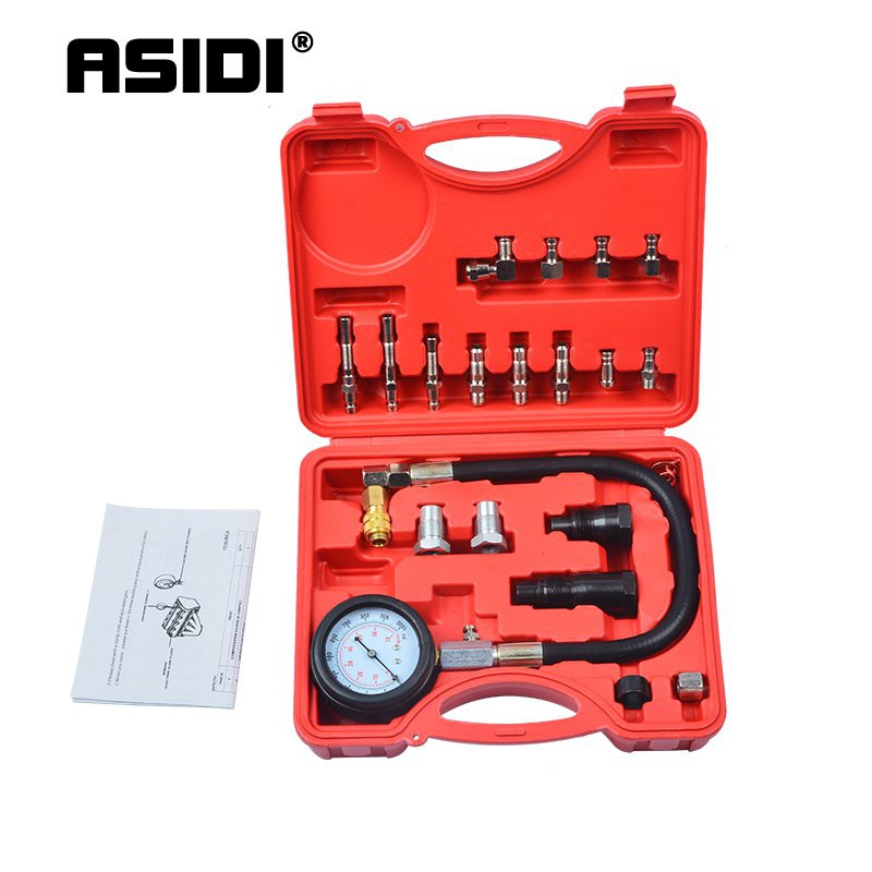 TU-15A Diesel Engine Compression Tester Kit Engine Pressure Gauge 0 ...
