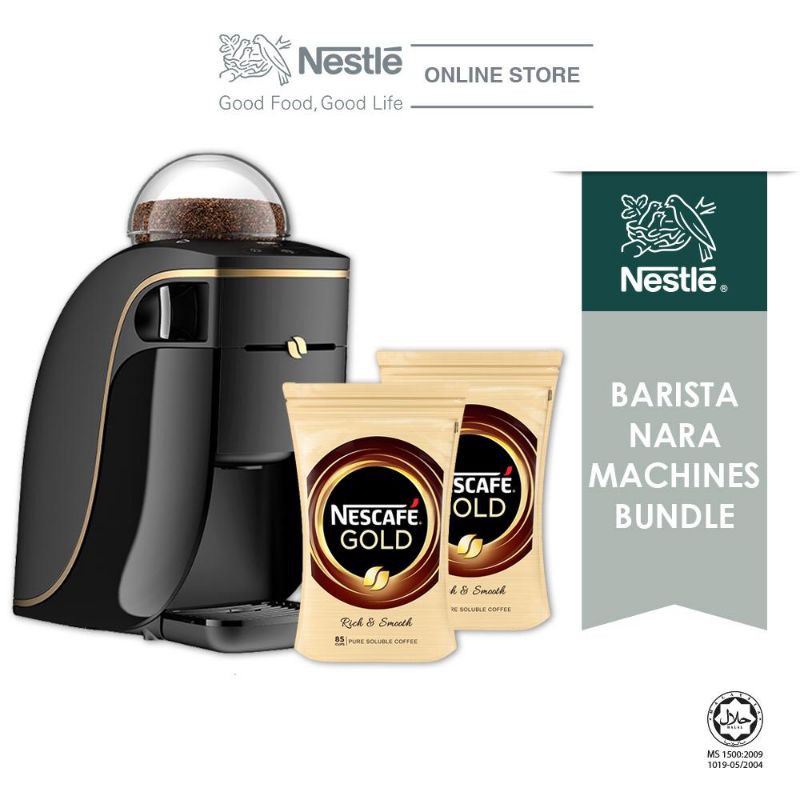 Nescafe Gold Barista Nara Coffee Machine Free Coffee Powder 170gm x2 ...