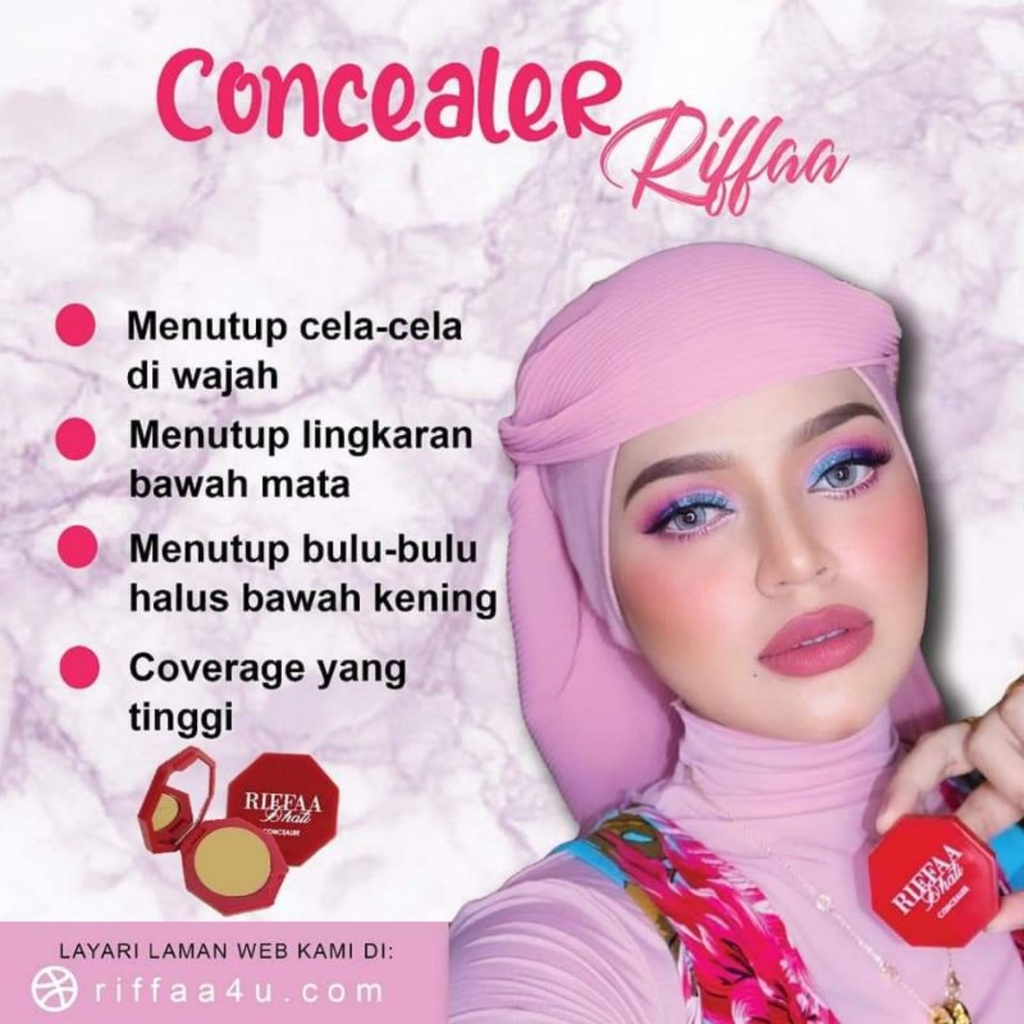 RIFFA CONCEALER | MUA BELLAZ | RIFFAA D'HATI [💯ORI HQ] + 🎁FREE GIFT ...