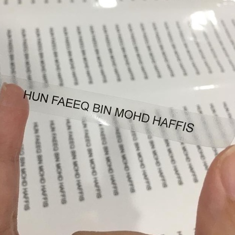 STICKER LABEL NAMA SEKOLAH / MATAPELAJARAN / KELAS - STICKER ...