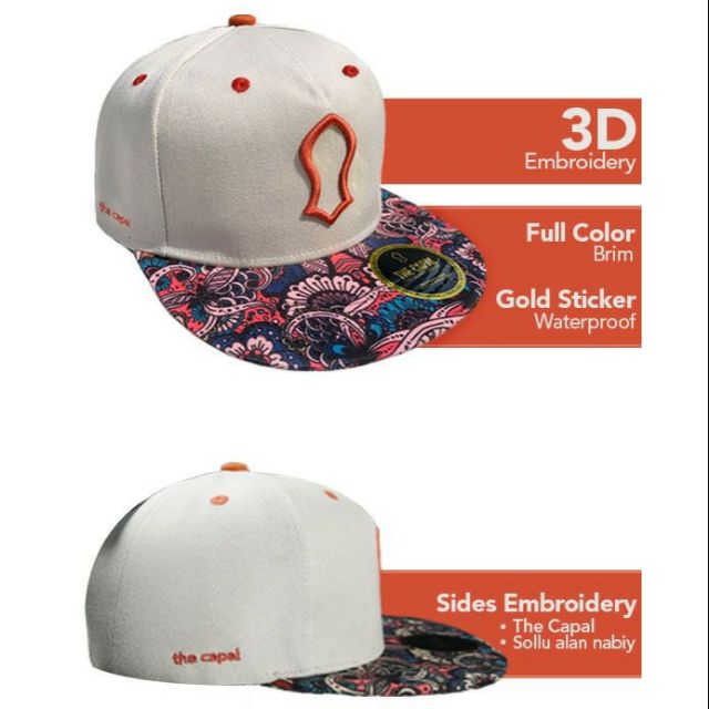 Snapback cap batik the capal | Shopee Malaysia