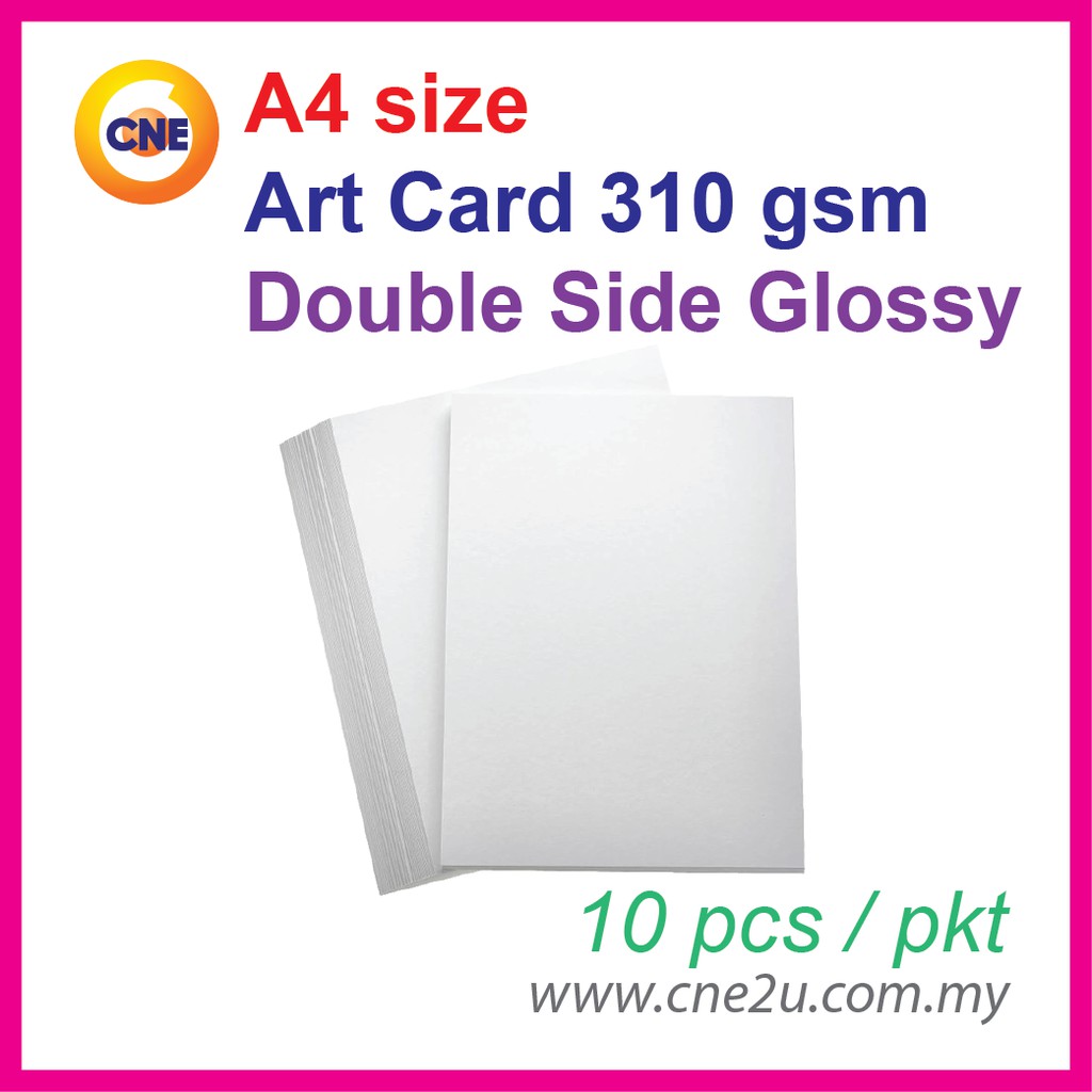 310gsm Art Card A4 Size (10s) [FOR LASER PRINTER] | Shopee Malaysia