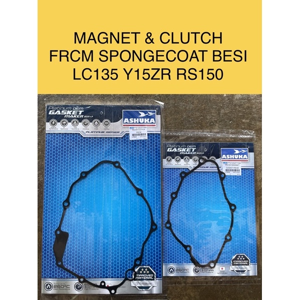 Y15ZR LC135 RS150 MAGNET & CLUTCH GASKET BESI FRCM SPONGECOAT ASHUKA FOR YAMAHA LC135 4S 5S ...