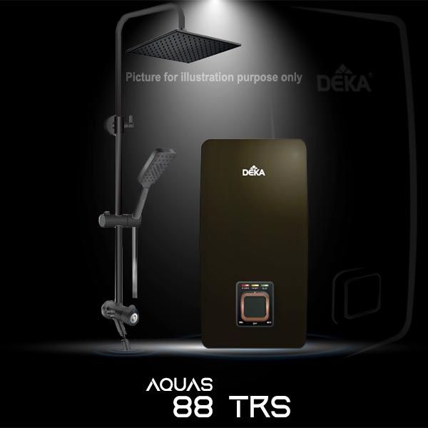 (NEW) DEKA AQUAS Water Heater DC Pump Rain Shower With Adjustable ...