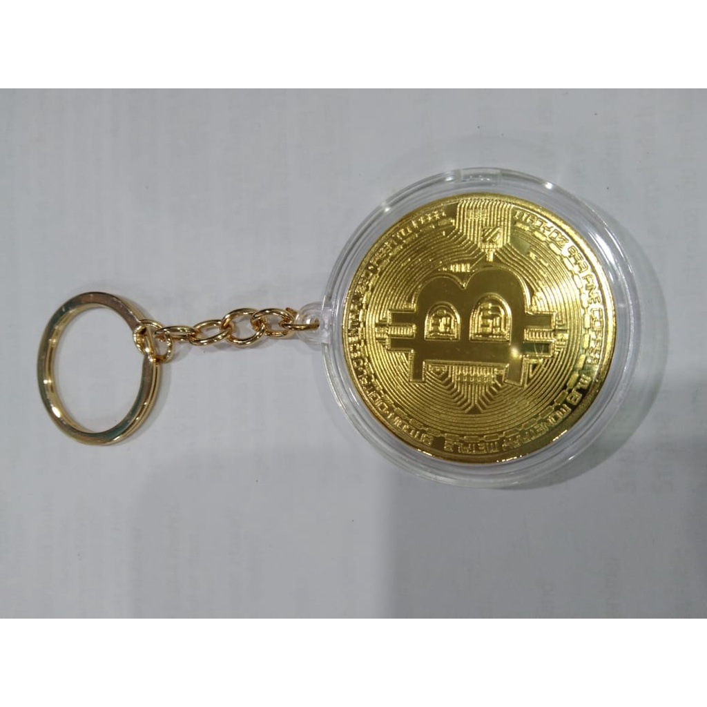 Bitcoin Keychain Pendant Metal Key Chain BTC Souvenir Gift Present ...