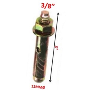 Sleeve PJ Anchor / Sleeve Anchor Screw Wall Plug /Wall Plug Besi Size ...