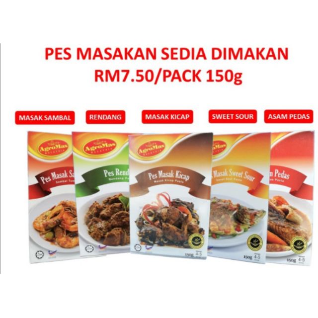 🔥SENANG MASAK! PES MASAKAN, PES RENDANG, PES KICAP, PES ASAM PEDAS, PES ...