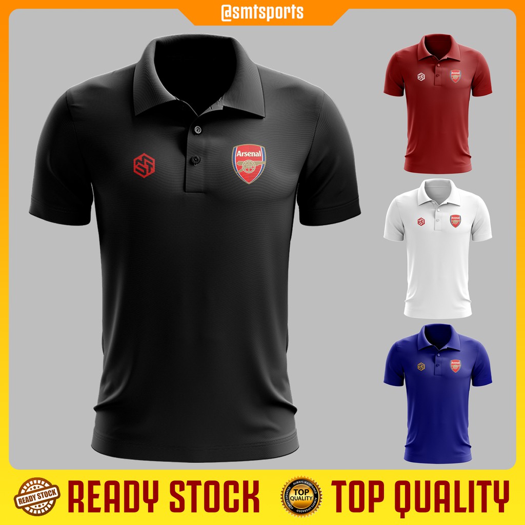 [CLUB EDITION] Arsenal Collar Training Jersey | Shopee Malaysia