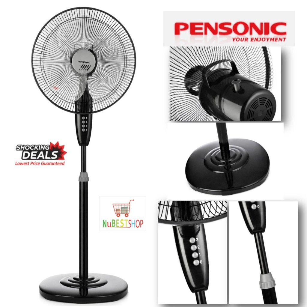 Pensonic Stand Fan 16'' PSF-4503BK | Shopee Malaysia