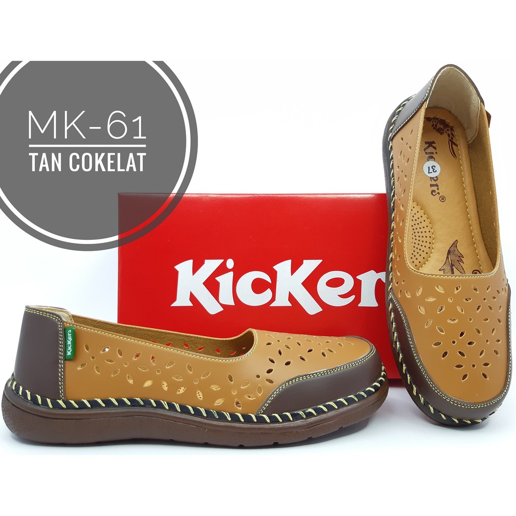 Fashion Women's Slip On Shoes Brand Kickers Code MK-61 | Shopee Malaysia