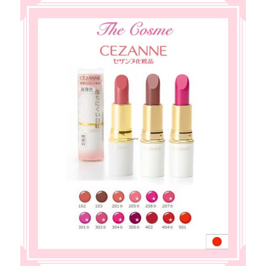 [Ready Stock] Cezanne Lipstick 口红 (12 Colours) & Lip Tint (101 & 501 ...