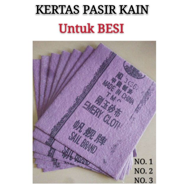 KERTAS PASIR KAIN UNTUK BESI | Shopee Malaysia