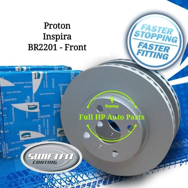 Original Bendix Swiftfit BR2201 Front Disc Rotor - Proton Inspira | Shopee Malaysia