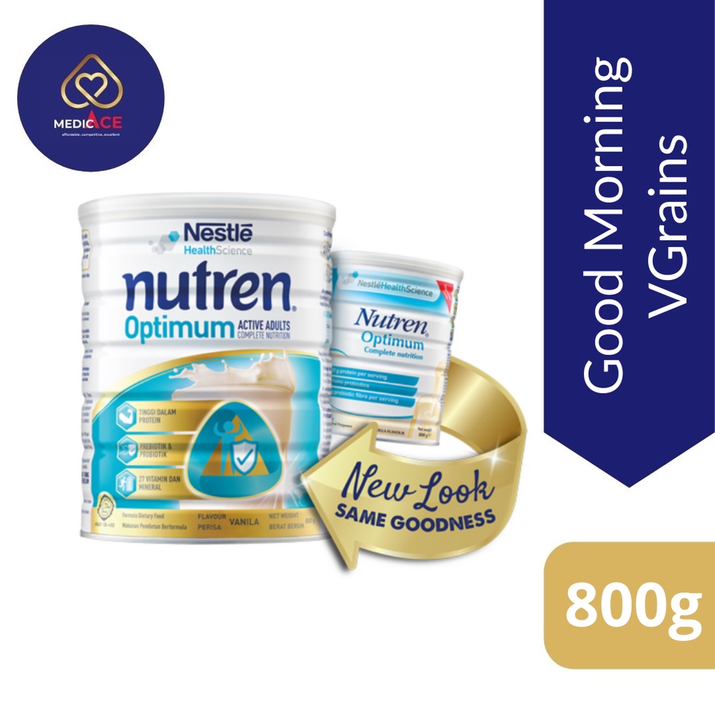 NESTLE Nutren Optimum Complete Nutrition Powder 800g (Exp: 07/2023 ...