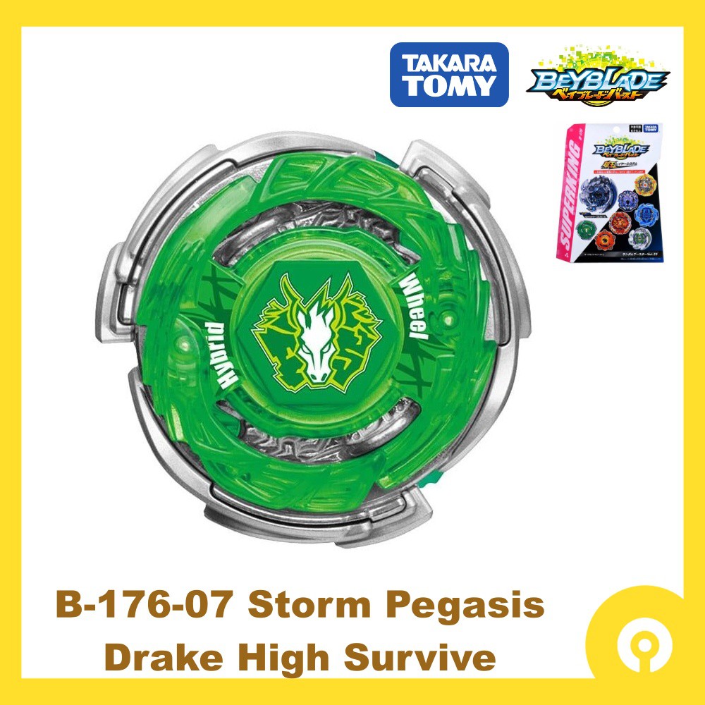 Takara Tomy Beyblade B-176 07 Storm Pegasis Drake HighSurvive Random ...