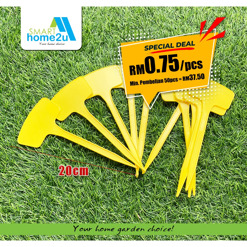 Plant Tag Label Plastic Home Garden 20cm / Penanda Pokok / Price Tag ...