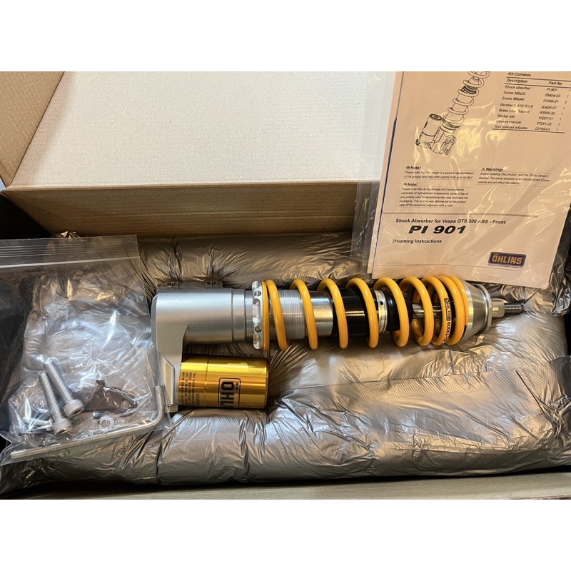 OHLINS PI801 & PI802 SHOCK FRONT ABSORBER DEPAN VESPA GTS300 GTS ...