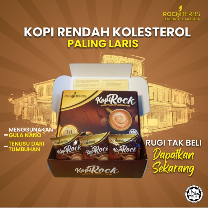 Kopi Rock [1 kotak] Kopi Booster Tenaga Mesra Diabetis Kopi pracampuran ...