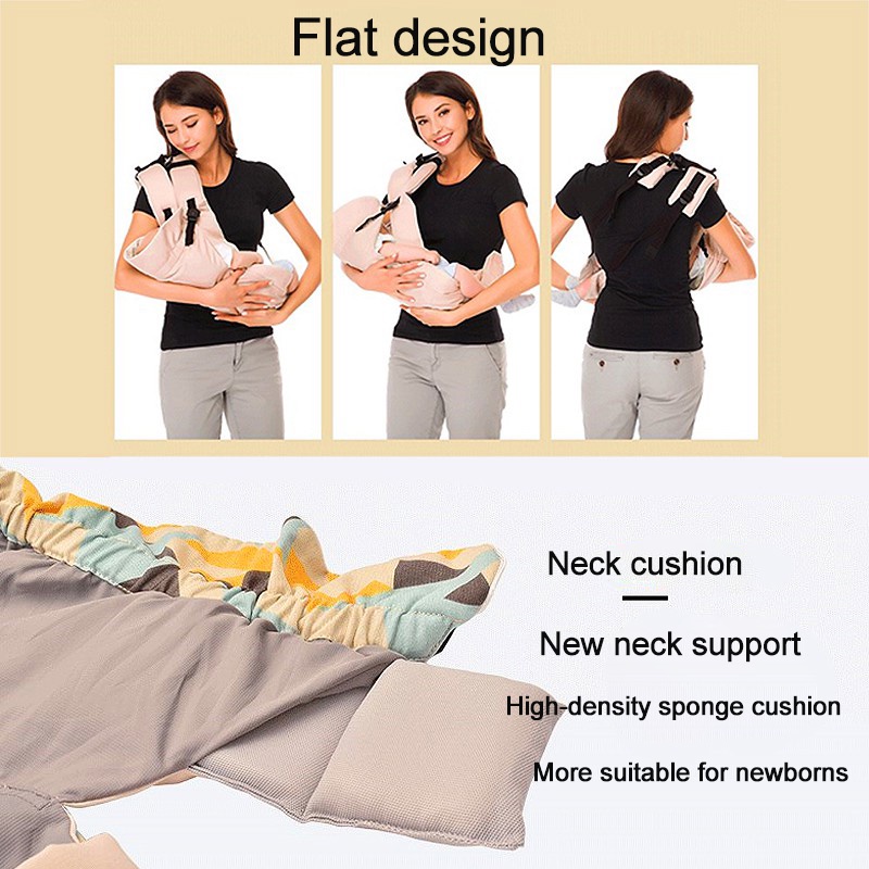 CUBY Baby Carrier Newborn Baby Dukung Bayi Natural Cotton Baby Sling ...