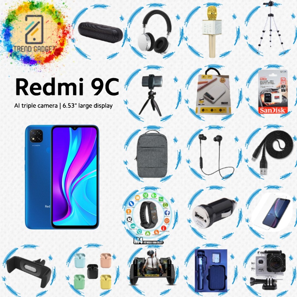 🎉Redmi 9C [3GB RAM 64GB ROM / 4GB RAM 128GB ROM] Original Redmi ...