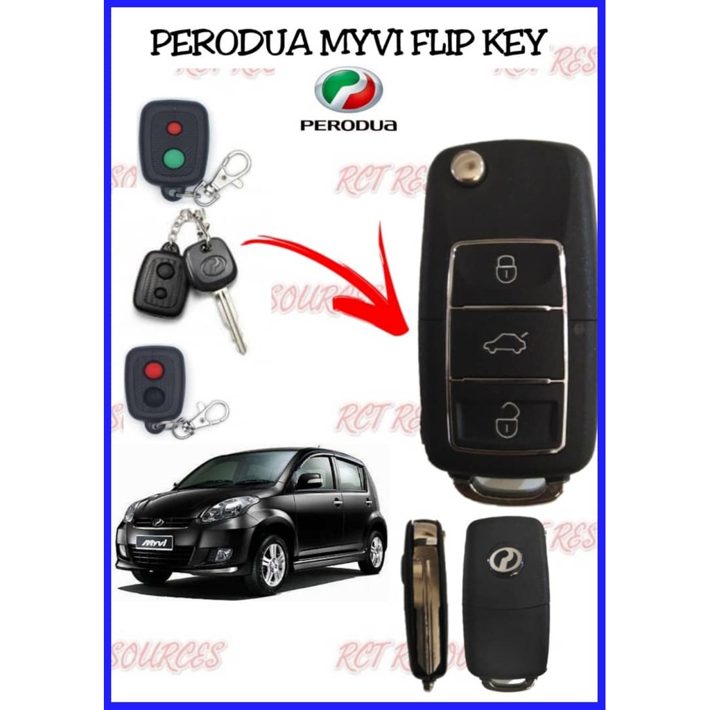 PERODUA MYVI/VIVA/ALZA FLIPKEY REMOTE | Shopee Malaysia