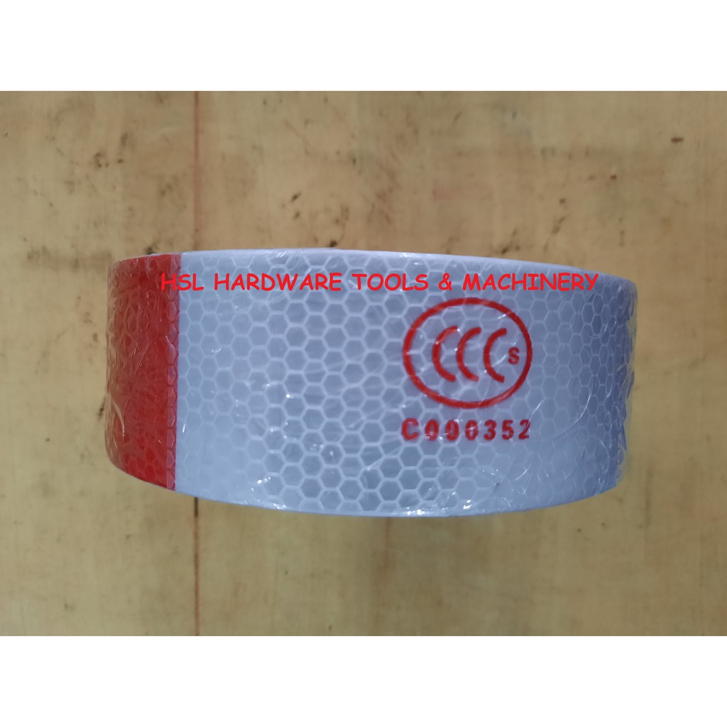 2INCH REFLECTIVE STICKER (RED/WHITE) - 36M | Shopee Malaysia