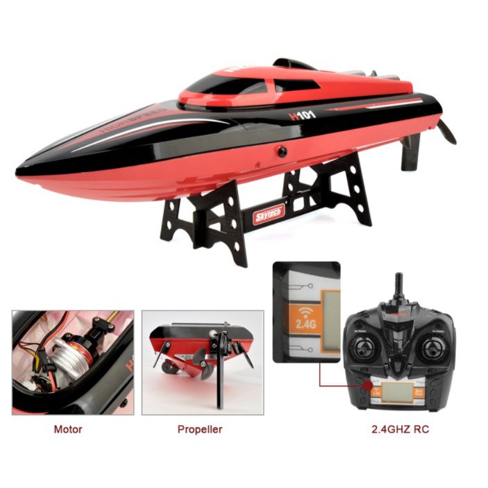 RC Boat H101 2.4GHz High Speed 30km/hour 360 degree flip with Servo ...