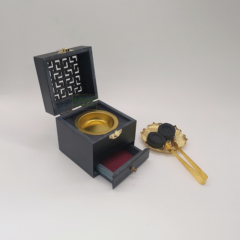 AFDAL ⬛ MABKHARA KIUB HITAM KAYU/OUD BURNER GAYA ARAB/BAKHOOR BURNER ...