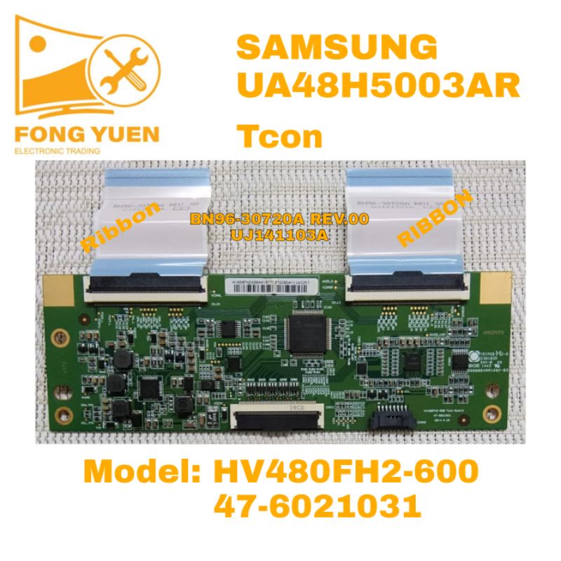 SAMSUNG TV TCON BOARD OR RIBBON UA48H5003AR (version-1) | Shopee Malaysia