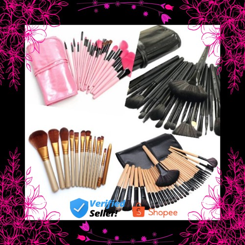 Set Berus Makeup with Pouch Brushes Set (12/24pcs) | Shopee Malaysia