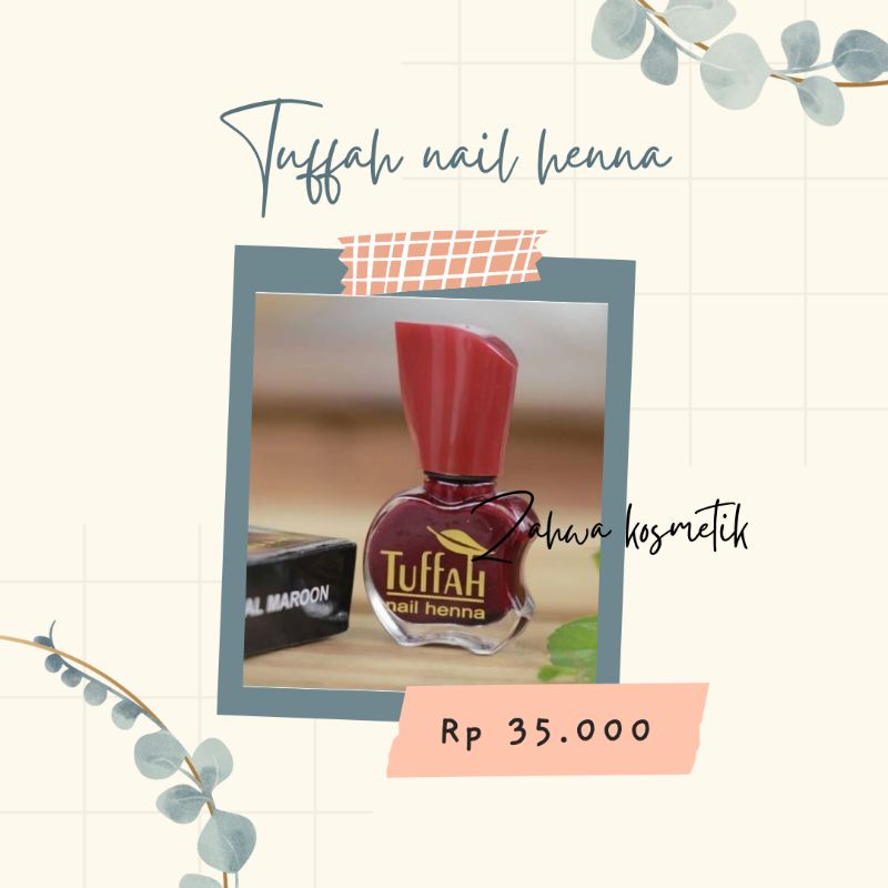 New Packaging Tuffah Nail Henna (HALAL for Muslim women) | Shopee Malaysia