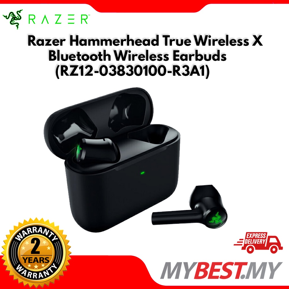 Razer Hammerhead True Wireless X Low Latency Bluetooth Wireless Earbuds ...