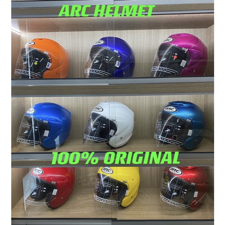 ARC RITZ HELMET 100% ORIGINAL (RED /YELLOW/NAVY BLUE/FROSTED WHITE/DEEP ...