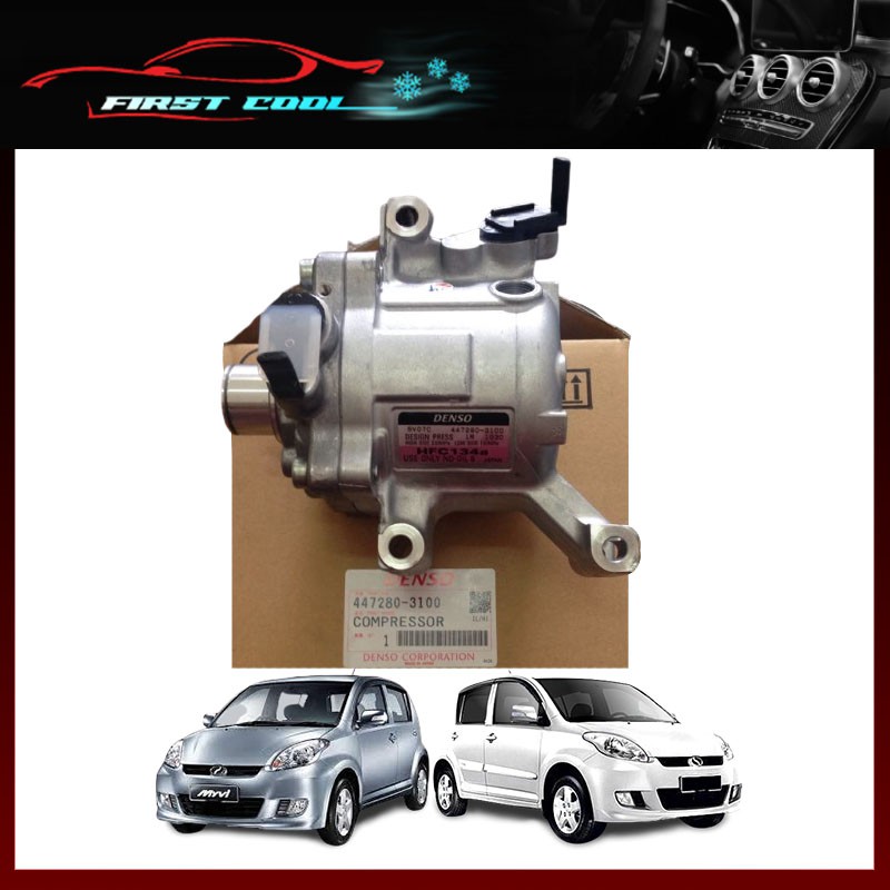 📢 ORIGINAL 📢 DENSO PERODUA MYVI 1.3 FIRST MODEL 4PK Compressor 3100 ...