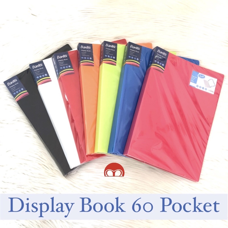 Display Book Folio 60 Pockets BANTEX - Clear Holder Place to Store ...