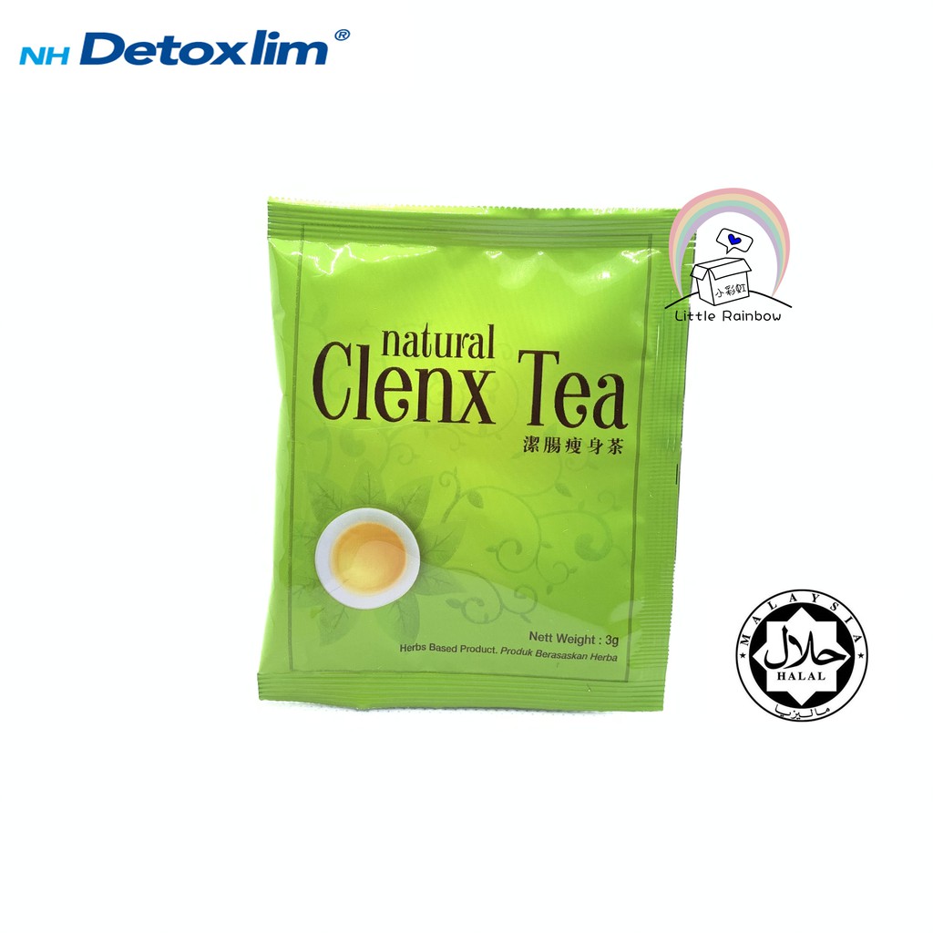 NH Detoxlim Clenx Tea 洁肠茶 3g 1scahet Halal 瘦身茶 regulate bowel movement ...